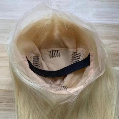 Cina Full Front Lace 613 Capelli Umani Parrucca Retta Blonde Senza Colla in vendita