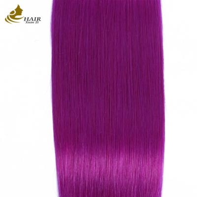 Cina Capelli Umani Violati Stretti Bundle Vergine Estensioni di trama di capelli umani in vendita