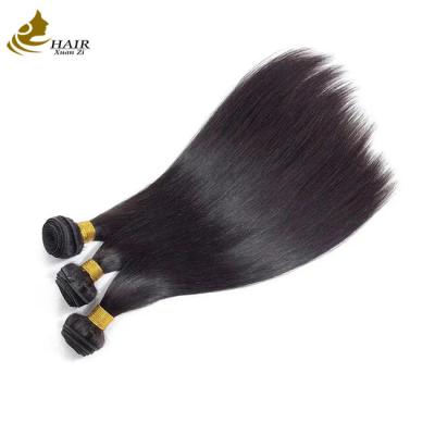 Cina Grado 12A indiano brasiliano 100% Remy cruo, estensione di capelli umani vergini, nero naturale in vendita
