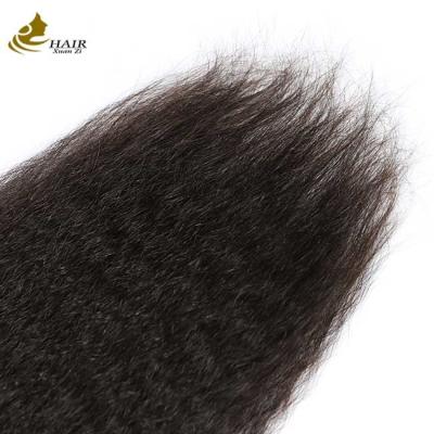 Cina Ingrosso Naturale Cuticule Nera allineata Vergine Indiana Kinky Retta Capelli Umani fasci in vendita