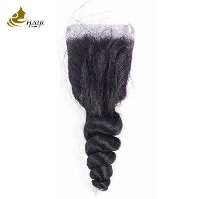 Cina Fusioni di capelli brasiliani Capelli umani Fusioni a onde libere con chiusura in vendita