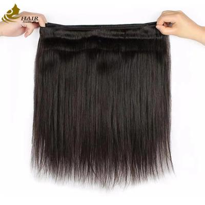 Cina Capelli in tessuto umano vergine Remy capelli in fascio rettilineo doppio disegnato nero naturale in vendita