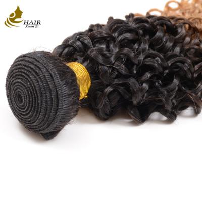 Cina 100% capelli brasiliani non trasformati 1b/27# Colore ingrosso fasci di capelli umani vergini in vendita