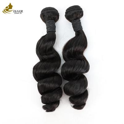 Cina Capelli Vergini Fasci di tessuto Capelli umani grezzi Fasci di onde profonde in vendita