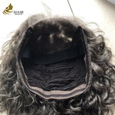 Cina Parrucca riccia 5*5 senza colla, pronta all'uso, facile da indossare, mini nodi sbiancati, parrucca in pizzo in vendita