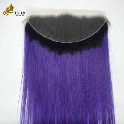 China 50-120g 13X6 Swiss Lace Brasiliano 100% Capelli Umani Vergini Lisci con Chiusura in Pizzo for sale