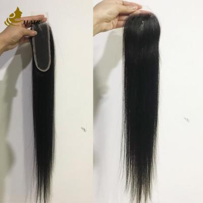 China Chiusura in capelli umani con lace invisibile HD 2x6 lisci brasiliani for sale