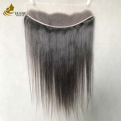 China Natural Black Straight 13x4 HD Pizzo Capelli Umani Pizzo Chiusura for sale