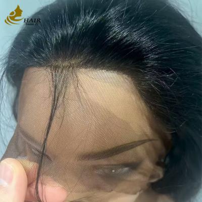 China Custom Dark Brown Lace Full Lace Human Hair Wig for sale