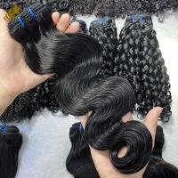 Quality Factory Wholesale 100% Unprocessed Body Wave Natural Black Virgin Human Hair for sale