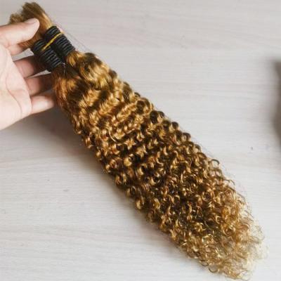 China Thread Tie 100 Human Hair Bulk Cambodian Hair Bulk Hair No Weft Soft Bundle Style Ideal for Creating Various Hair Styles for sale