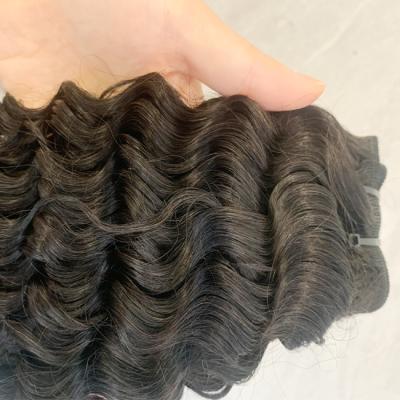 China 26inch Deep Curl Natural Black Virgin Human Hair Bundles for sale