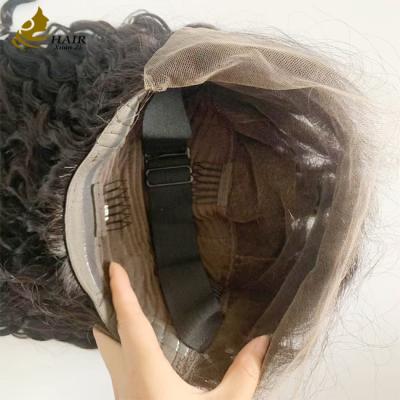 China Premium Quality Vietnamese Human Hair Glueless Kinky Curl Lace Front Wig for sale