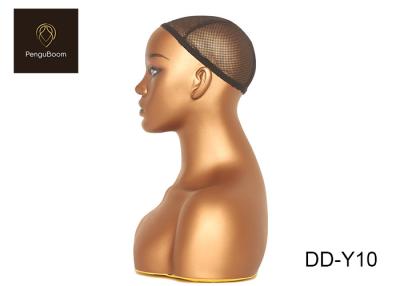 Cina Testa afroamericana del manichino del PVC di altezza a 16,54 pollici con le spalle femminili in vendita