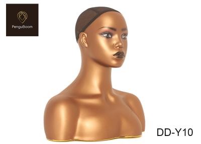 Cina Testa afroamericana del manichino del PVC di altezza a 16,54 pollici con le spalle femminili in vendita