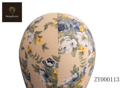 Cina Forte colore floreale blu invecchiante della testa della parrucca della tela di Pierceful di resistenza in vendita