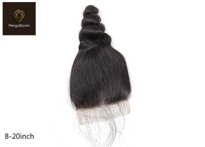 Cina Allenti la linea dei capelli di Wave 35.56cm 14inch Remy Human Hair Closure Realistic in vendita