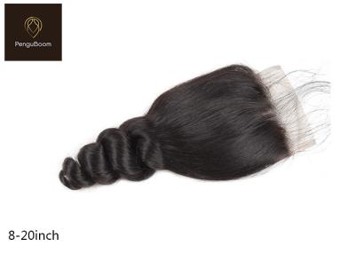 Cina Allenti la linea dei capelli di Wave 35.56cm 14inch Remy Human Hair Closure Realistic in vendita