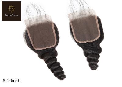 Cina Allenti la linea dei capelli di Wave 35.56cm 14inch Remy Human Hair Closure Realistic in vendita