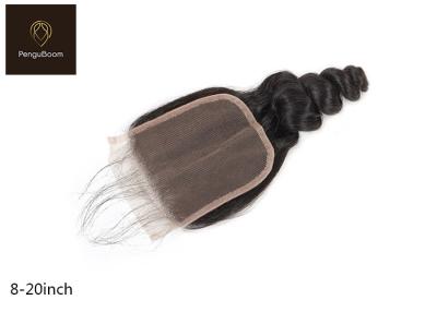 Cina Allenti la linea dei capelli di Wave 35.56cm 14inch Remy Human Hair Closure Realistic in vendita