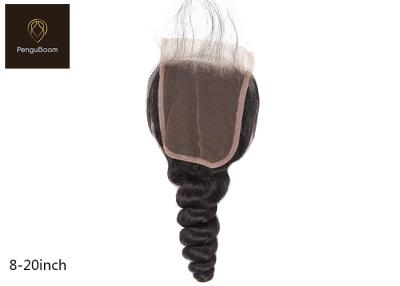 Cina Allenti la linea dei capelli di Wave 35.56cm 14inch Remy Human Hair Closure Realistic in vendita