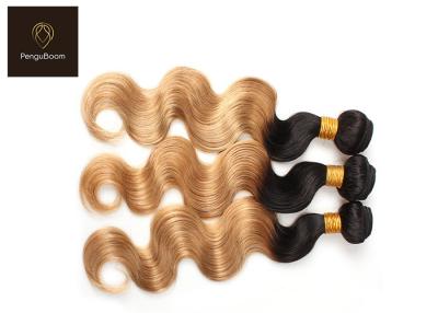 China Bundels van het huid de Vriendschappelijke 100g 1b27 Ombre Blonde, Ombre-de Bundels van de Lichaamsgolf Te koop