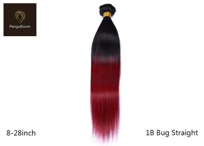 China Rechtstreeks 45.72cm 18 duim Ombre kleurden het Insect St van Menselijk Haarbundels 1B Te koop