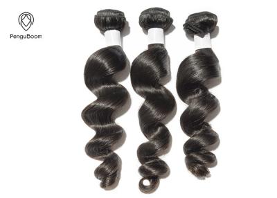 China os pacotes profundos fracos do cabelo da onda 8a, trama preta do cabelo humano não empacotam nenhum nó à venda