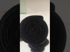 Bourgogne Rémy péruvien Extensions de cheveux humains Boucles de tissage avec fermeture