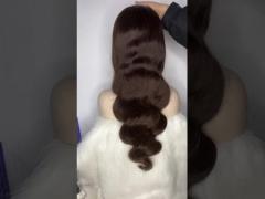 Groothandel Peruk voor menselijk haar 13X4 Transparante kant Frontale Pre Plucked Hair Peruk