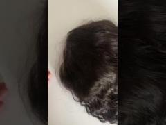 Parrucca Full Lace Glueless HD 13*6 con onde d'acqua nere naturali da 20 pollici, densità 250%, con attaccatura dei capelli naturale e folta