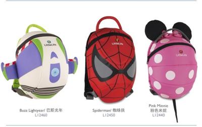 China Disney Pink Minnie Mouse Toddler Backpack with Rein for sale