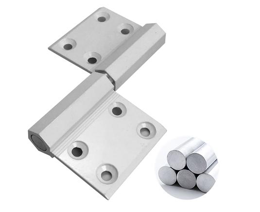 White aluminum hinge product view