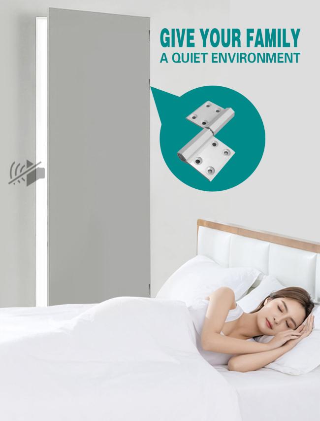White aluminum hinge close-up