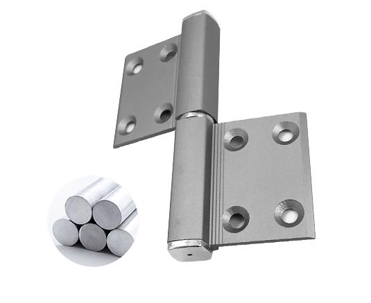 Four Hole Quadrilateral Aluminum Door Hinge front view