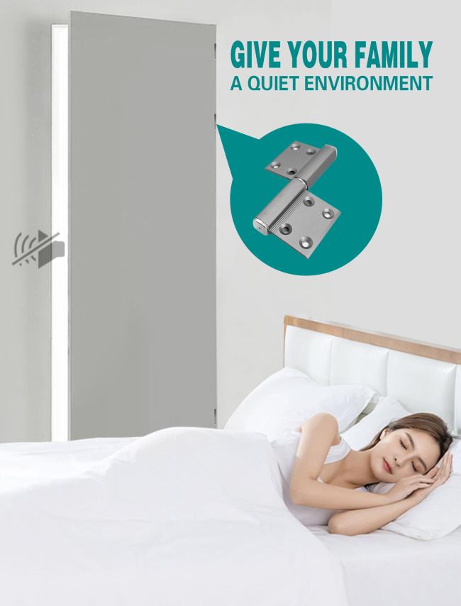 Four Hole Quadrilateral Aluminum Door Hinge installation example