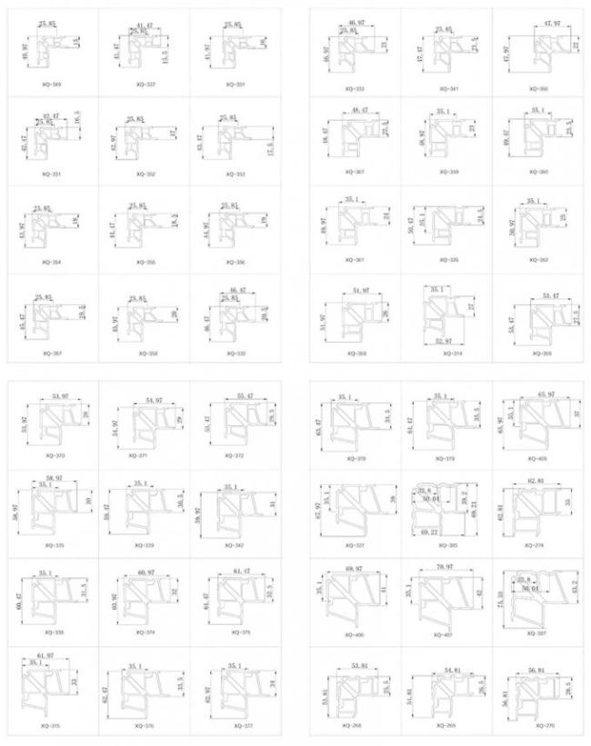 6063-T5 aluminum corner joint product display
