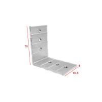 Quality Hotel Furniture L Shaped Aluminium Shelf Corner Brackets For Door Or Window for sale