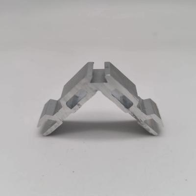 Conector de esquina de perfil de aluminio de 2 mm de espesor para junta de marco de ventana y puerta