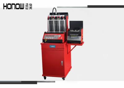 China Máquina do teste de fluxo do injetor da gasolina, líquido de limpeza do injetor e analisador do verificador à venda