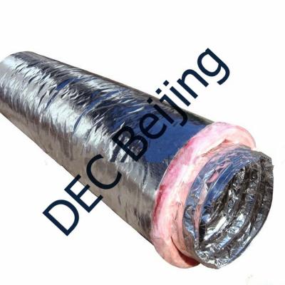 China Fiberglass wool insulated flexible air duct flexible Air Condition System for sale