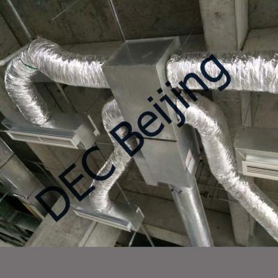 China Fiberglass wool insulated flexible air duct 4 inch insulated duct for sale