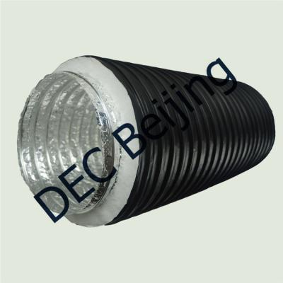 China R1.0 30mm polyester insulation flexible duct 4''x25ft insulated flexible aluminum air duct for sale