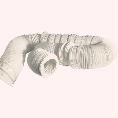 China White Flexible Pvc Vinyl Vent Duct Hose 5 inch PVC ventilation duct hose for fan for sale
