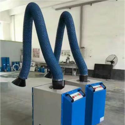 China Excellent performance Flexible fume extraction arm 160mm PVC coated glass fiber ducting for sale