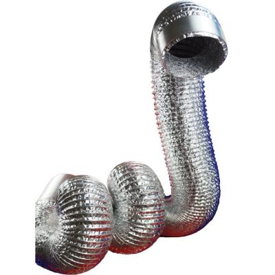 China Double layers Aluminum Foil Flexible Duct air duct pipe for HVAC systems for sale