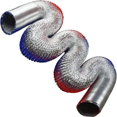 China Light weight Aluminum Foil Flexible Duct 6 inch flexible air duct for air conditioner for sale