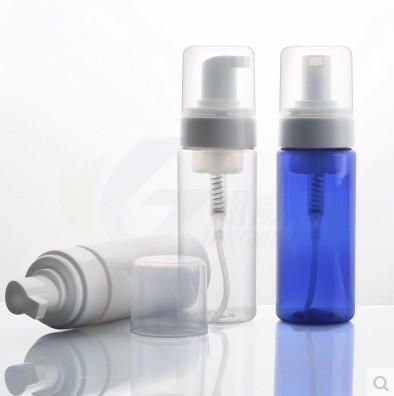 China Clear Empty Plastic Foam Pump Bottle 1oz 2oz 3oz For Pet Facial Cleanser Mousse for sale