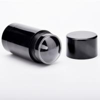 China 50g Empty Roll On Bottle Round Black Deodorant Stick Container for sale