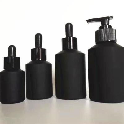 China Glass Airless Pump Bottles Fine Mist Sprayer Black Atomizer for sale